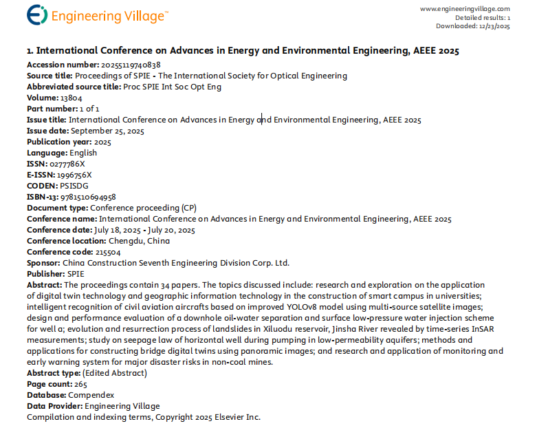 2026 2nd International Conference on Advances in Energy and ...